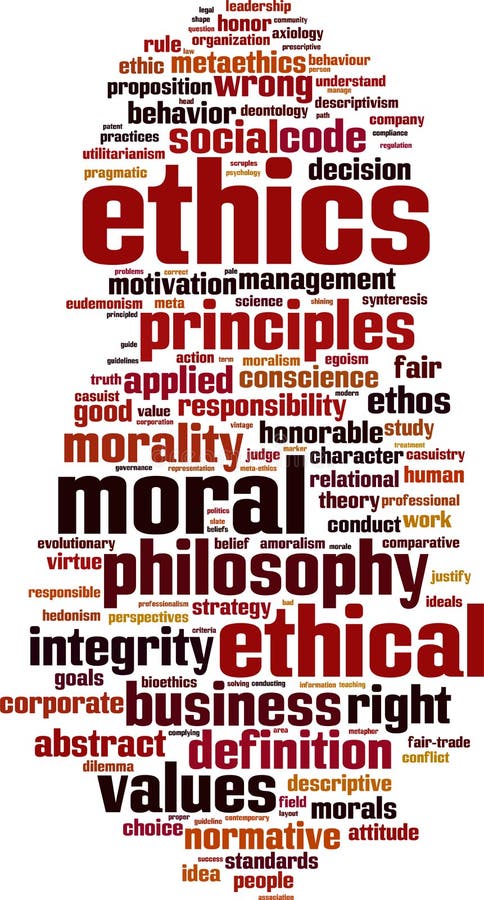 Ethics And Principles Word Cloud Stock Illustration - Illustration of ...