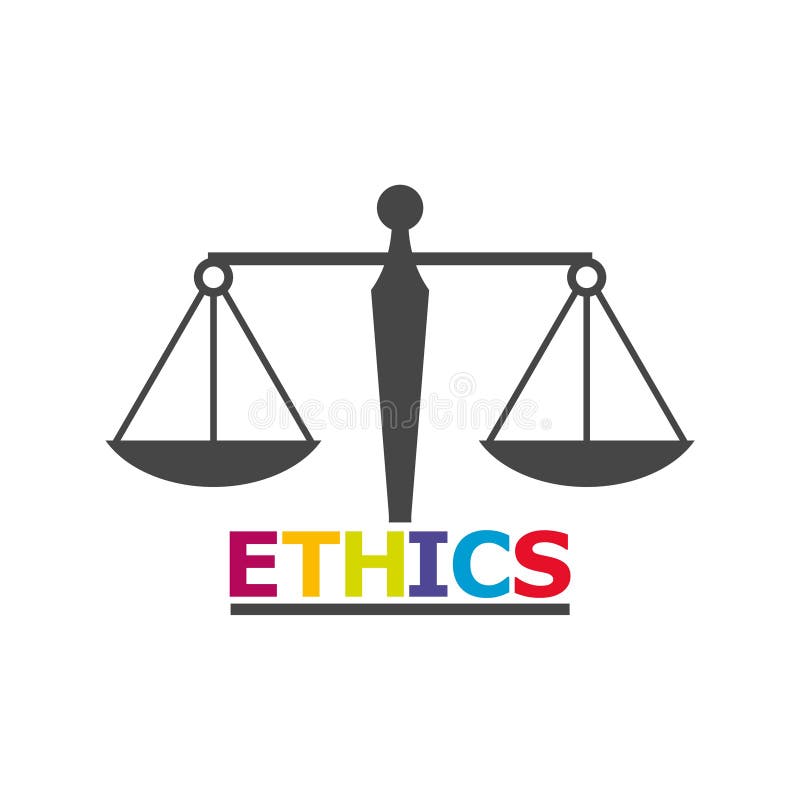 Ethics Word, Ethics Text, Ethics Icon or Logo Stock Vector ...