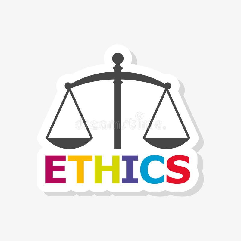 Ethics Word, Ethics Text, Ethics Icon or Logo Stock Vector ...