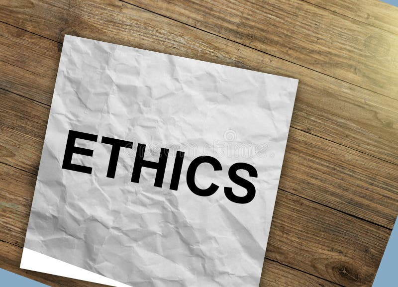 Ethics Words on White Notebook, Ethics Moral Philosophy Concept ...