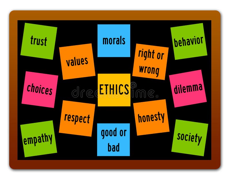 Erhaltene Ethik stock abbildung. Illustration von ethik - 47992143