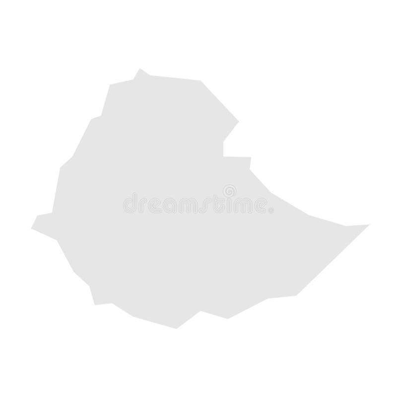 Ethiopia simplified map stock illustration. Illustration of abstract ...