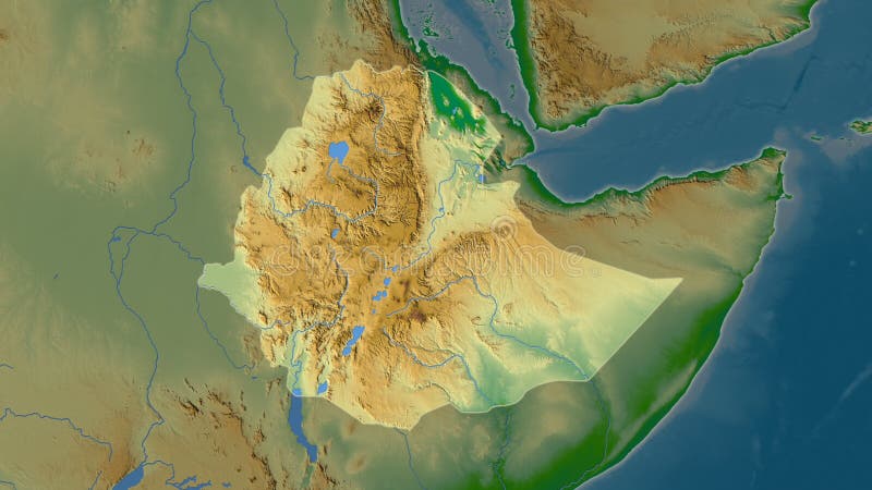 Ethiopia Physical Map Stock Illustrations – 111 Ethiopia Physical Map ...