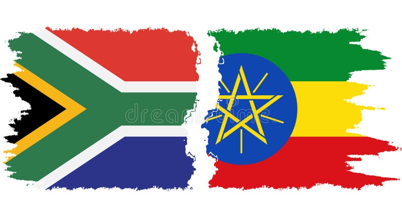 Ethiopia and South Africa Grunge Flags Connection Vector Stock ... Ethiopia and South Africa Grunge Flags Connection Vector Stock ...