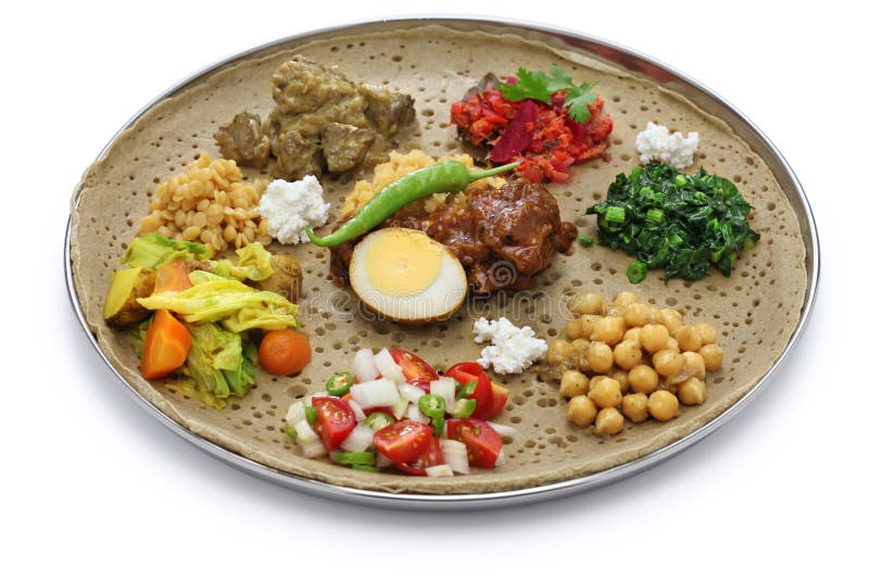 Ethiopian cuisine stock photo. Image of african, lentil - 70565154