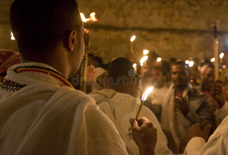 Ethiopian Holy Fire Ceremony Editorial Image - Image of celebration ...
