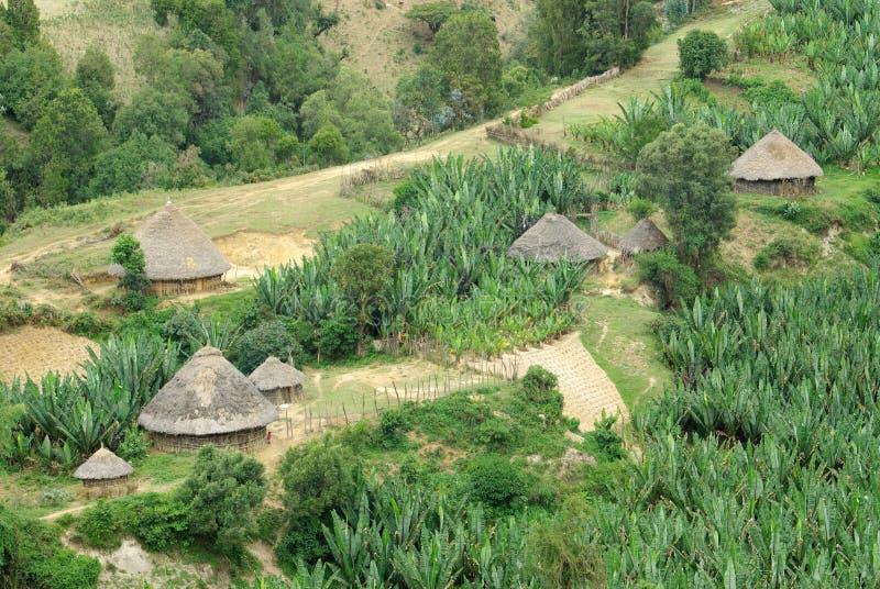 Ethiopian huts stock photo. Image of ethiopian, africa - 17833412
