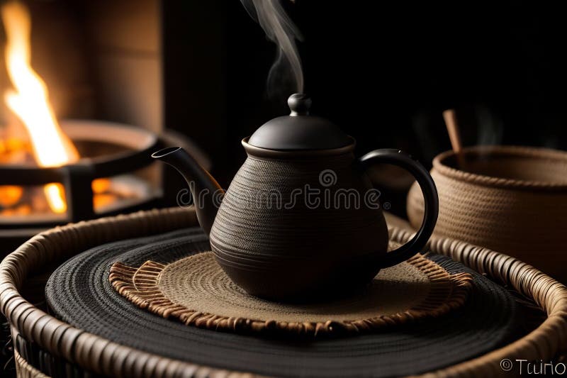 Ethiopian Jebena Mockup for Coffee Rituals Stock Illustration ...