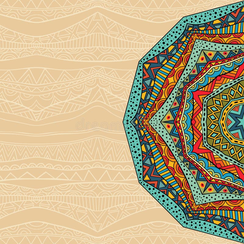 Abstract Ethnic Pattern stock vector. Illustration of ethnic - 38348493