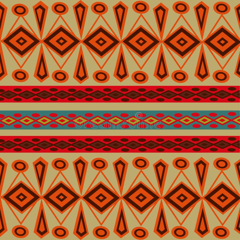 Ethnic Abstract Bright Pattern Background. Stock Vector - Illustration ...