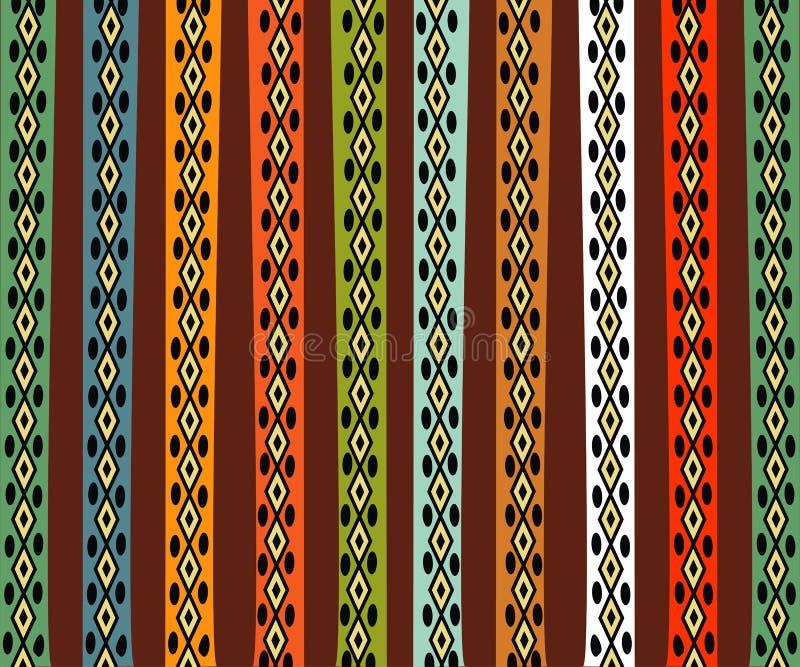 Ethnic Abstract Bright Pattern Background. Stock Vector - Illustration ...