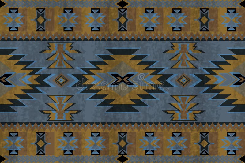Ethnic Abstract Native American Pattern. Seamless Pattern in Tribal ...