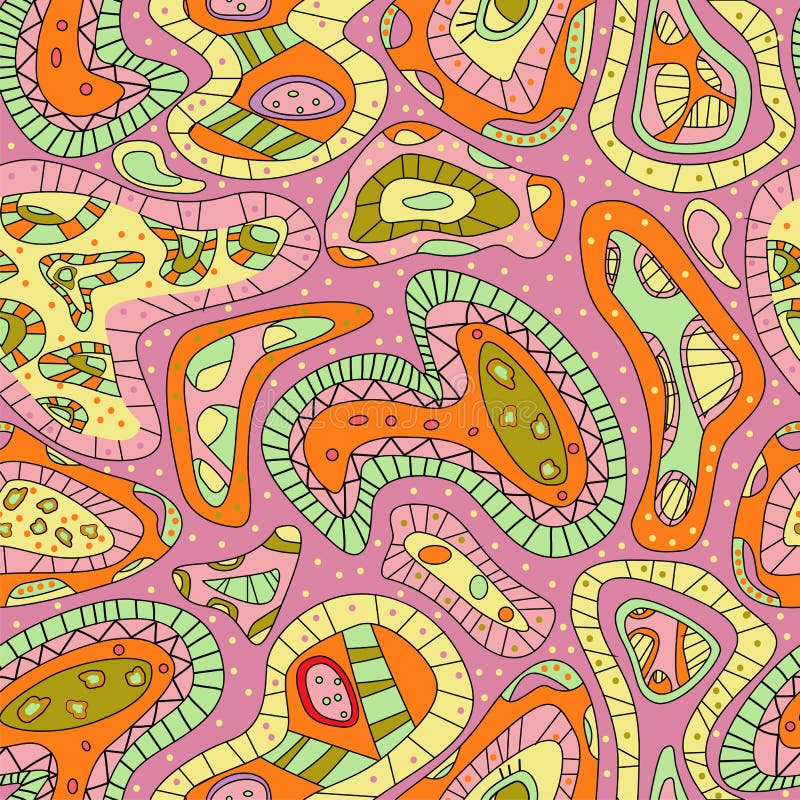 Ethnic Abstract Seamless Pattern with African Print. Vector ...