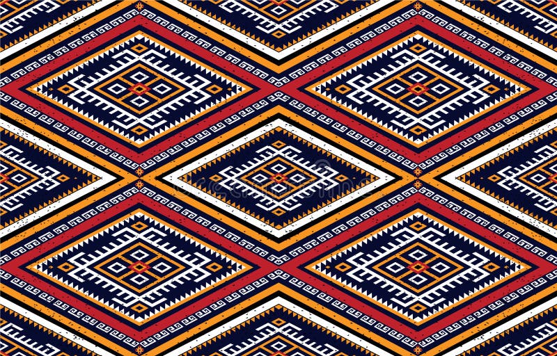 Ethnic Abstract Seamless Pattern Tradition Background. Stock Vector ...