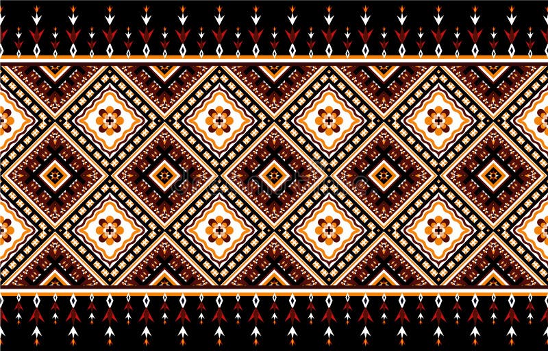 Ethnic Abstract Triangle Pattern. Stock Vector - Illustration of ...