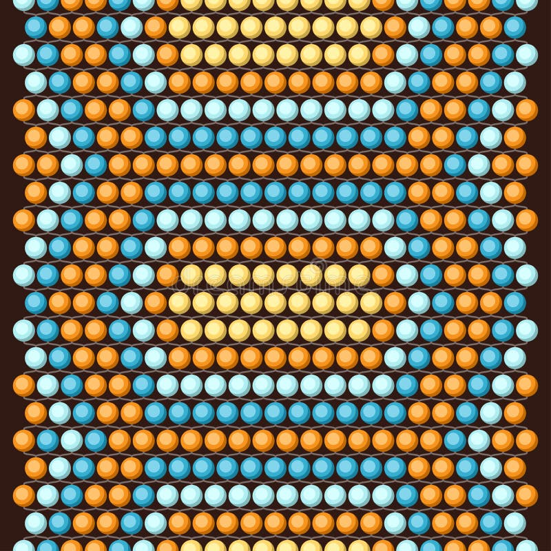 Ethnic African Beads Abstract Color Seamless Stock Vector ...