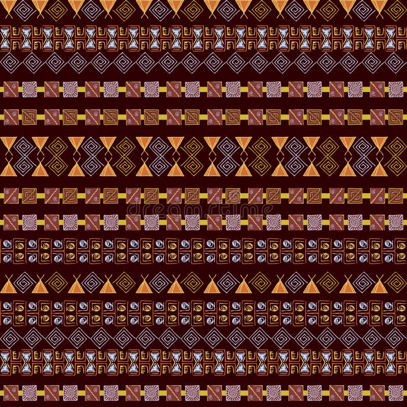 Ethnic American Indian Tribal Pattern Stock Vector - Illustration of ...