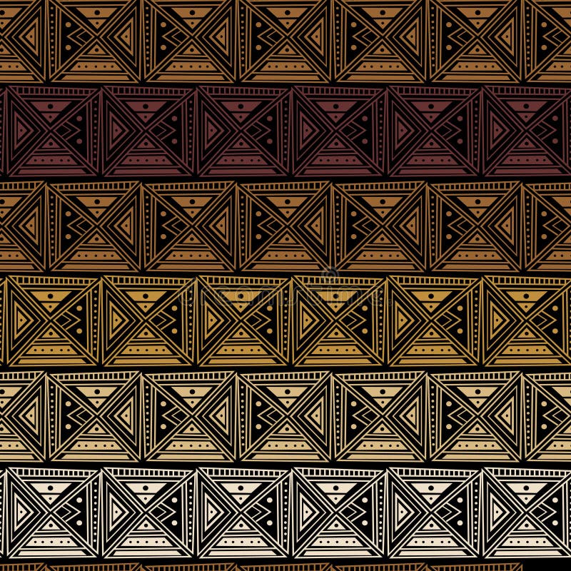 Ethnic Background Pattern with Seamless Drawing Abstract Design Stock ...