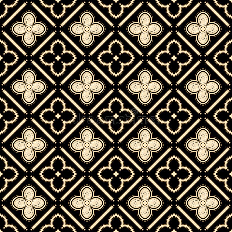 Ethnic Batik Kawung Design Pattern 062 Stock Vector - Illustration of ...