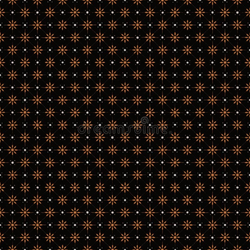 Ethnic Batik "truntum" Pattern Fabric Stock Illustration - Illustration ...