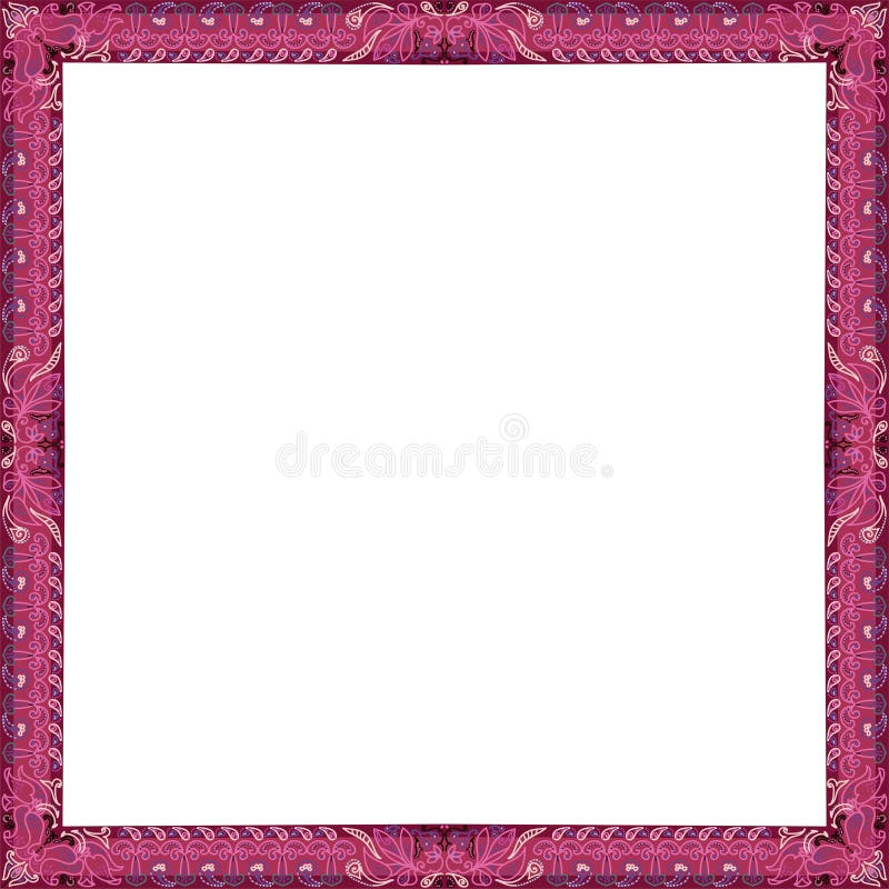 Ethnic Bohemian Frame Design. Vintage Decor Stock Vector - Illustration ...