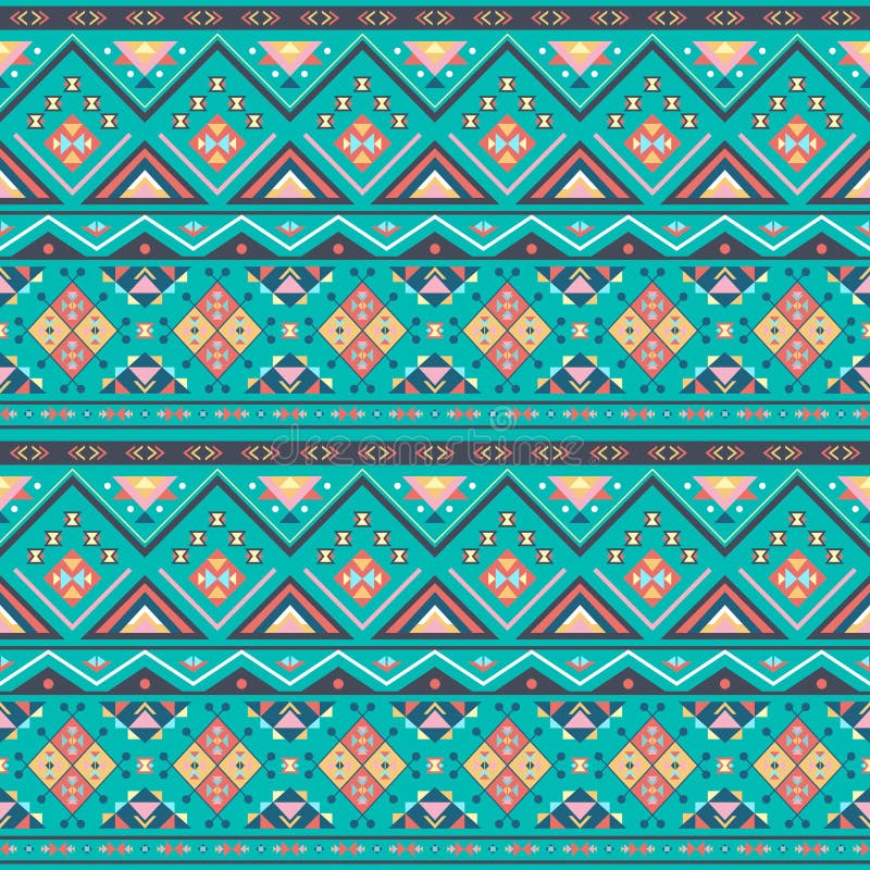 Ethnic Boho Seamless Patterns. Vintage Ornament. Vector Illustration ...