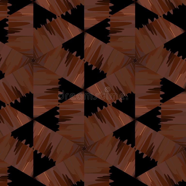 Ethnic Brown Ornament in Form of Geometric Pattern Bamboo Stock ...