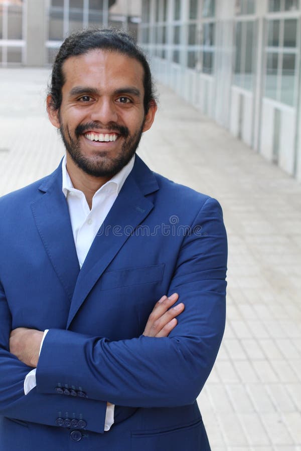Ethnic Business Confident Man Posing with Folded Arms - Stock Image ... Ethnic Business Confident Man Posing with Folded Arms - Stock Image ...