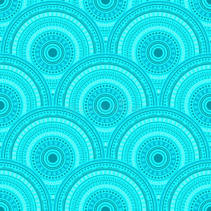 Ethnic Circle Shapes Seamless Geometric Pattern. Stock Vector ...