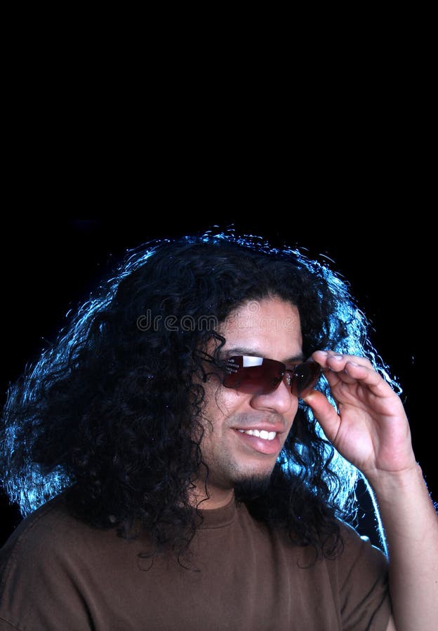Ethnic cool man stock photo. Image of retro, smile, glow - 12135816