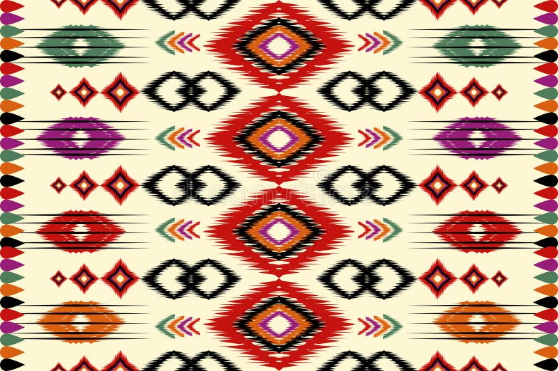 Ethnic Design Geometric Pattern Tribal Stock Vector - Illustration of ...