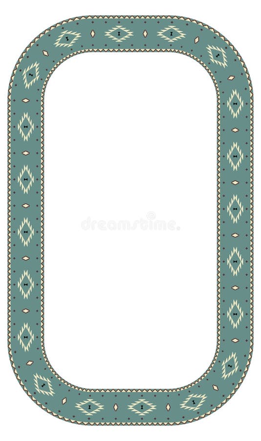 Ethnic Frame. Rectangular Border . Size 1080 X 1920 Stock Vector ...