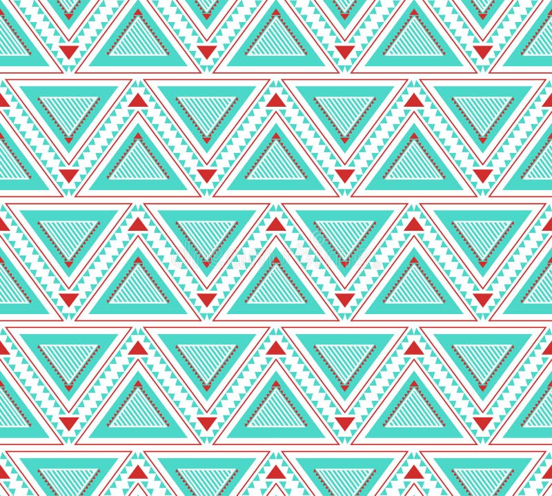 Ethnic geometric pattern stock vector. Illustration of seamless - 72956258