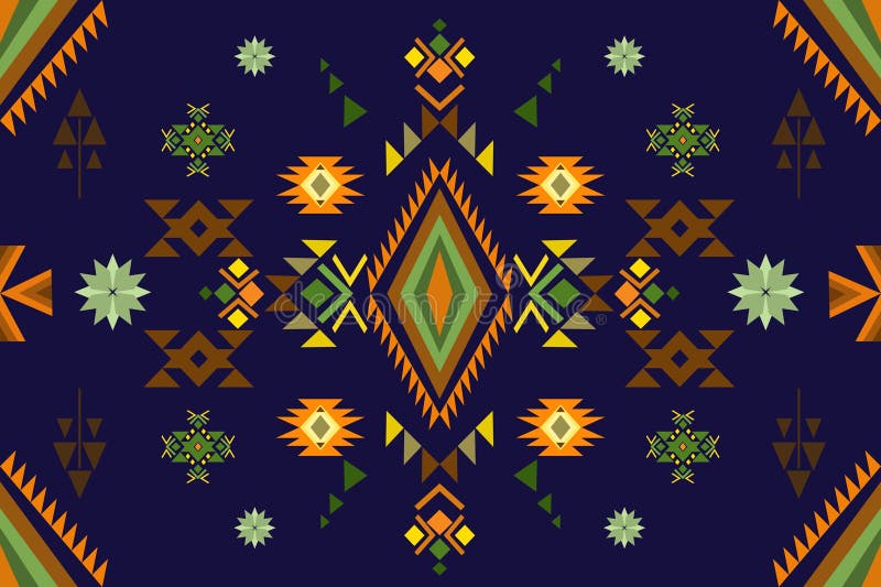 Ethnic Geometric Traditional Seamless Pattern. Aztec Style Design for ...