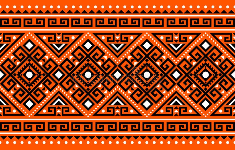 Ethnic Geometry Pattern Background Design. Abstract Geometric Native ...