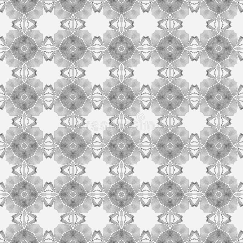 Ethnic Hand Painted Pattern. Black Stock Image - Image of pattern ...