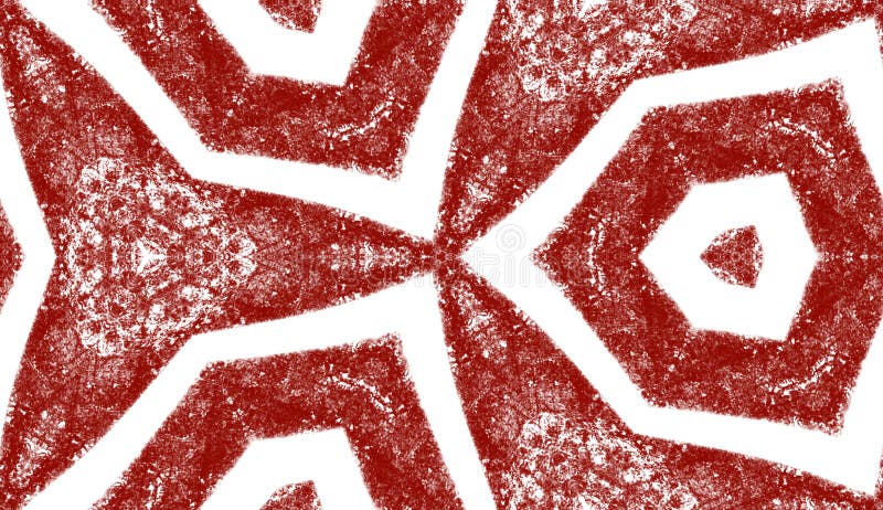 Ethnic Hand Painted Pattern. Maroon Stock Illustration - Illustration ...