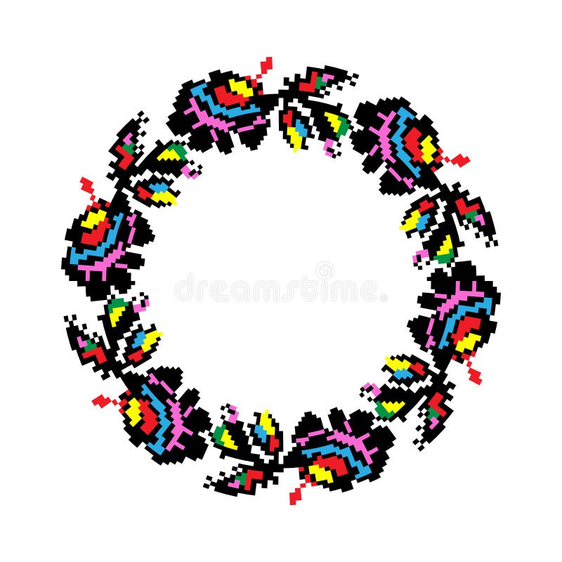 Ethnic Motives. Circular Pattern in Traditional Style. Stock Vector ...