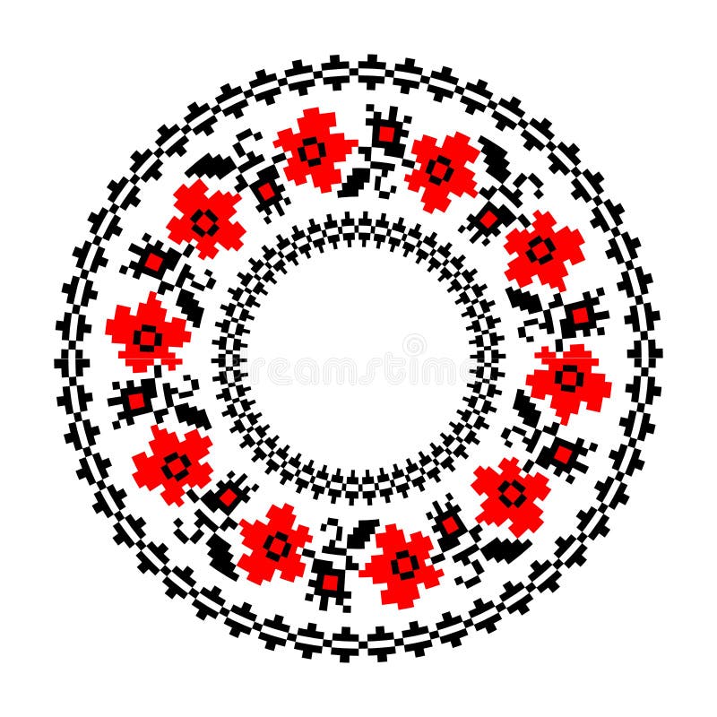 Ethnic Motives. Circular Pattern in Traditional Style. Stock Vector ...