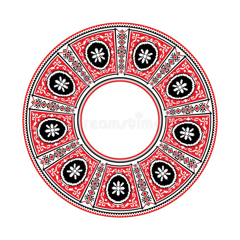 Ethnic Motives. Circular Pattern in Traditional Style. Stock Vector ...