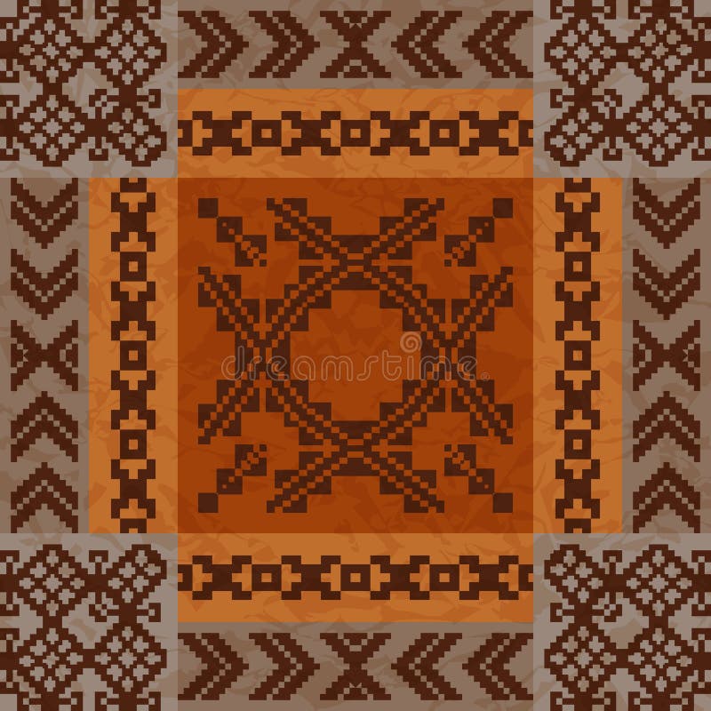 Carpet Design Edited in Bmp Format Stock Illustration - Illustration of ...