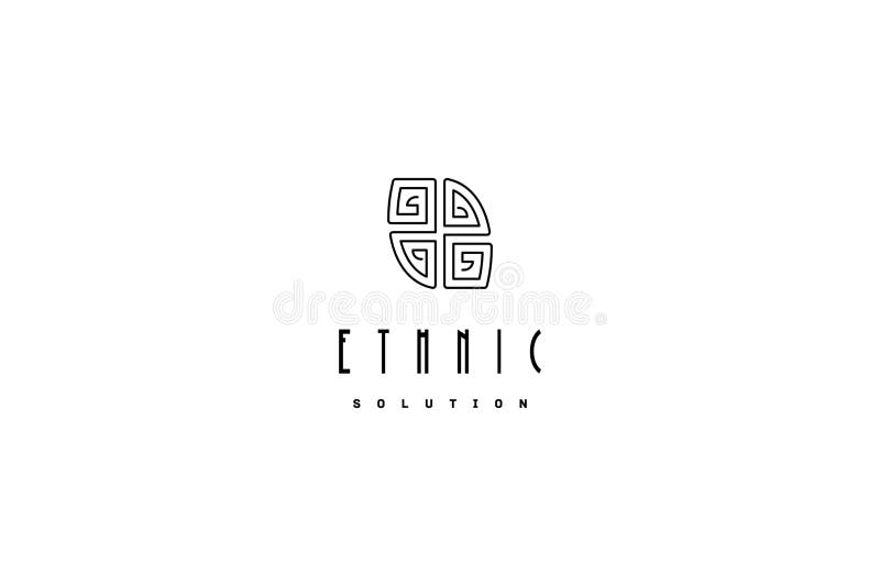 Ethnic ornament logo stock vector. Illustration of multimedia - 349001252