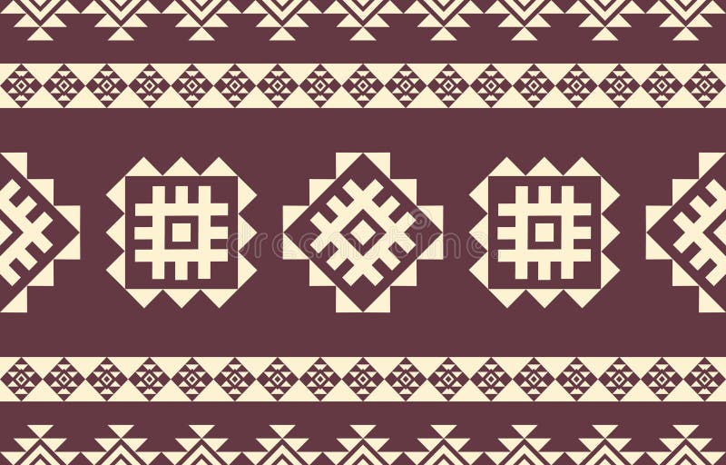 Repeated Ethnic Geometric Border Pattern on Dark Background Stock ...