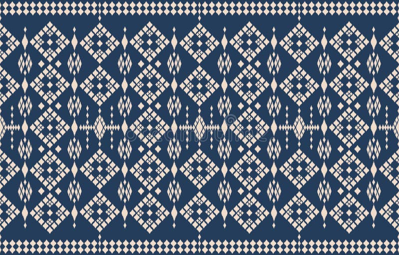 Folk Seamless Ethnic Tribal Pattern Diamonds Shape Embroidery Style ...