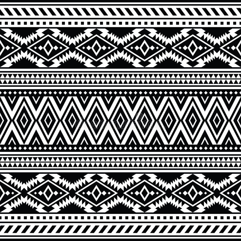 Ethnic Pattern Design of Seamless Navajo Tribe. Native American ...