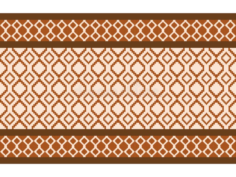 Ethnic Pattern with Stripe Crossing Line. Geometric Ethnic Pattern ...