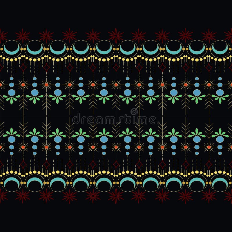 Ethnic Pattern Fabric and Geometric Patterns Background Design Stock ...