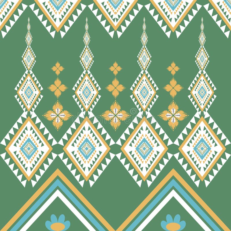 Ethnic Pattern, Featuring Diamond Geometric Patterns. Stock ...