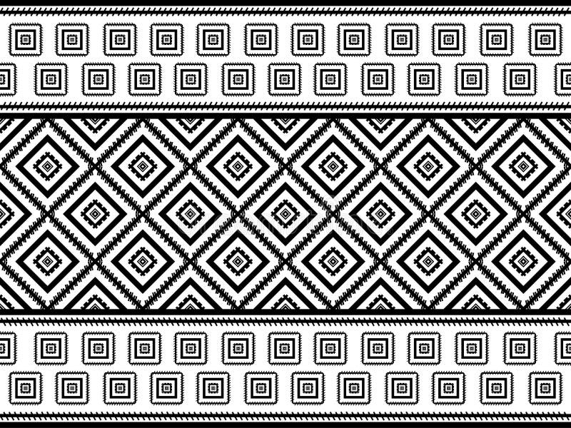 Ethnic Pattern in Gray Tone. Fabric Design in Pattern of Tribe. Design ...