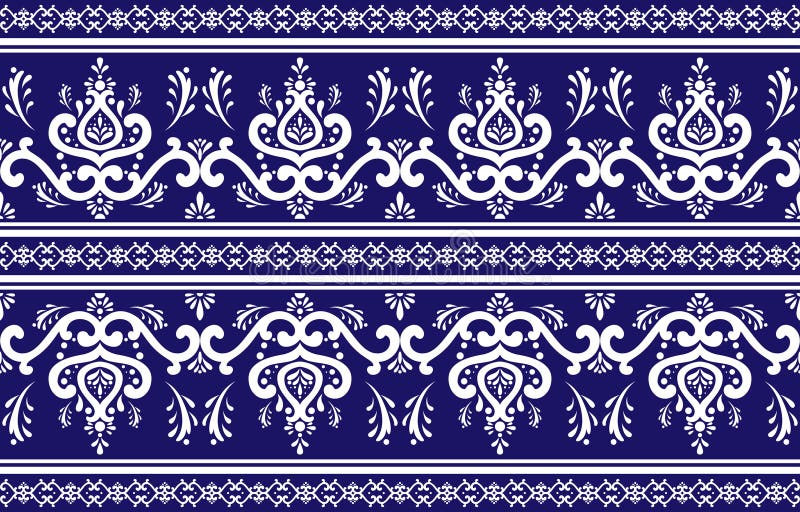 Ethnic Pattern. Native Fabric Pattern Consisting of White Patterns and ...
